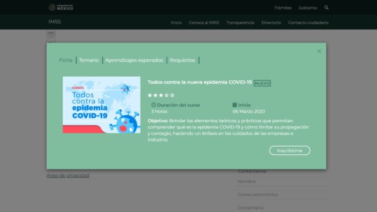 Se han inscrito al curso en línea “Todo sobre la prevención del COVID ...